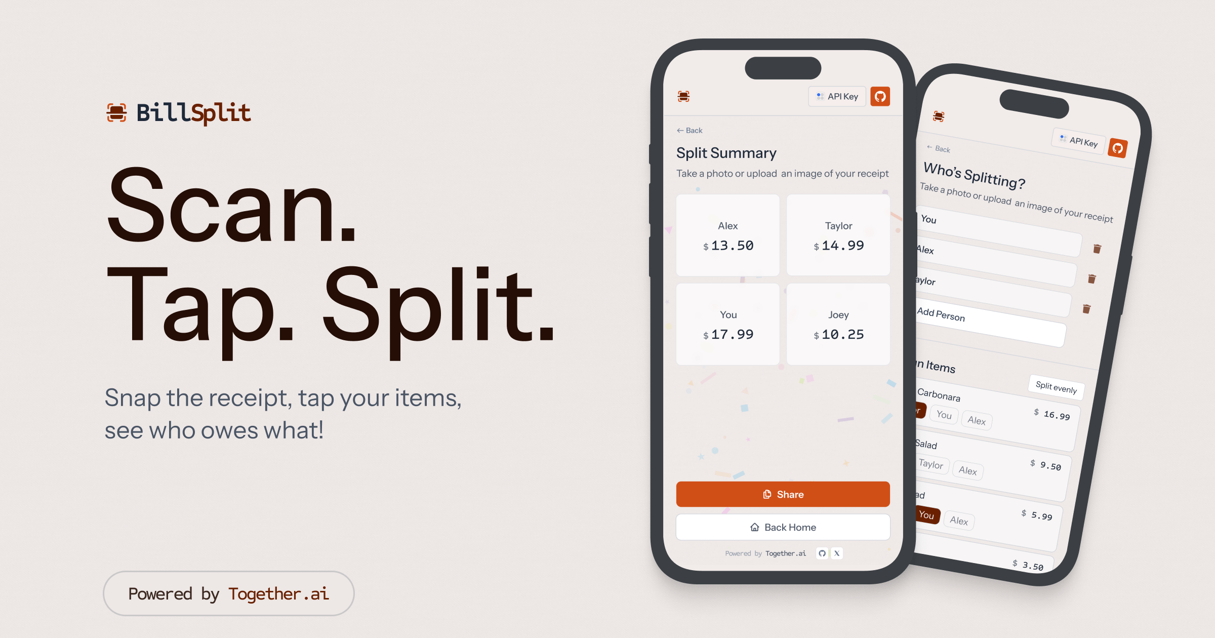 BillSplit - Split your bill easily with AI